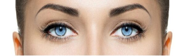 Eyebrow shape for a triangular face