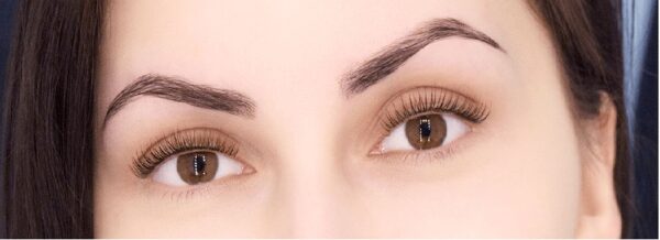 Eyebrow shape for a triangular face