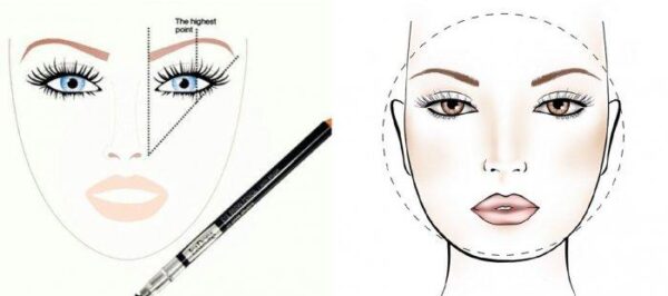 How to choose the shape of eyebrows for an oval face?