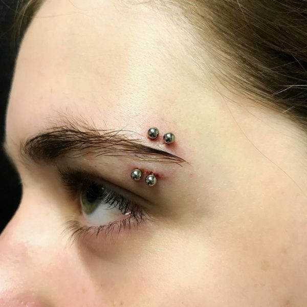 How eyebrow piercing is done?