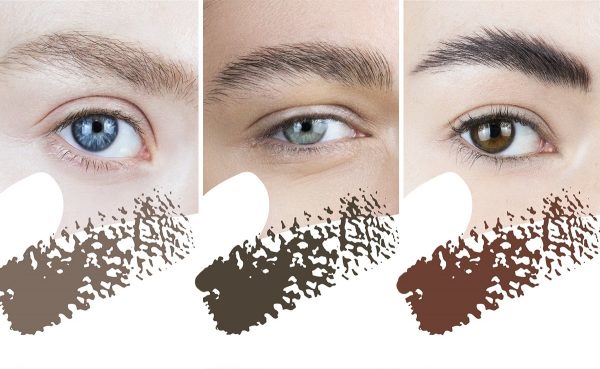 Change eyebrow color with eyeshadow