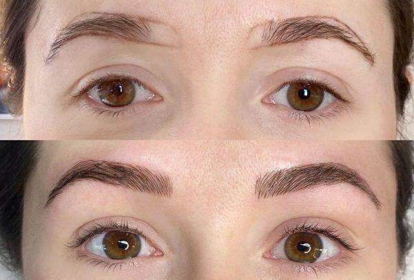 Microblading eyebrow colors